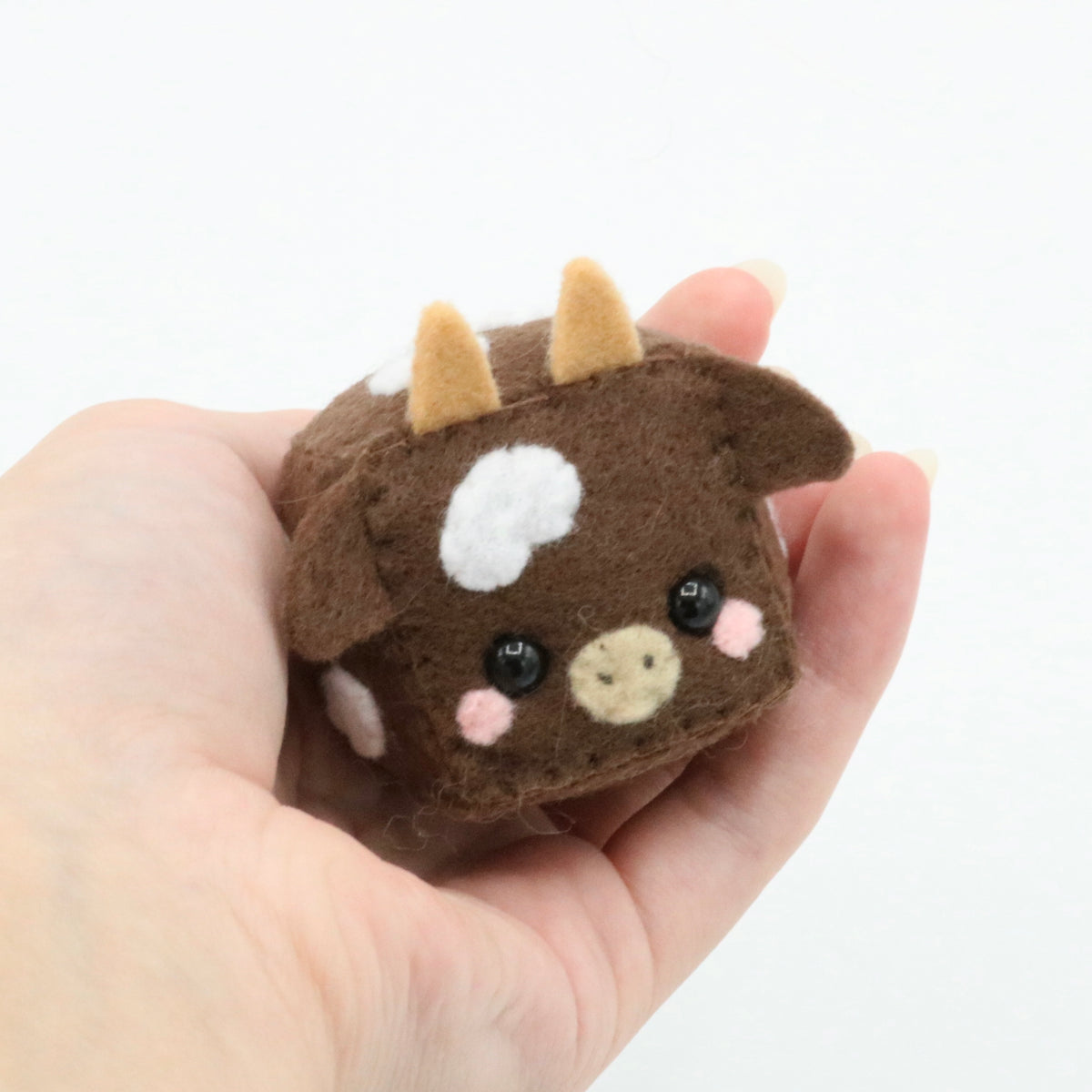 Felt Chocolate Cube Cow Plush – ARplush