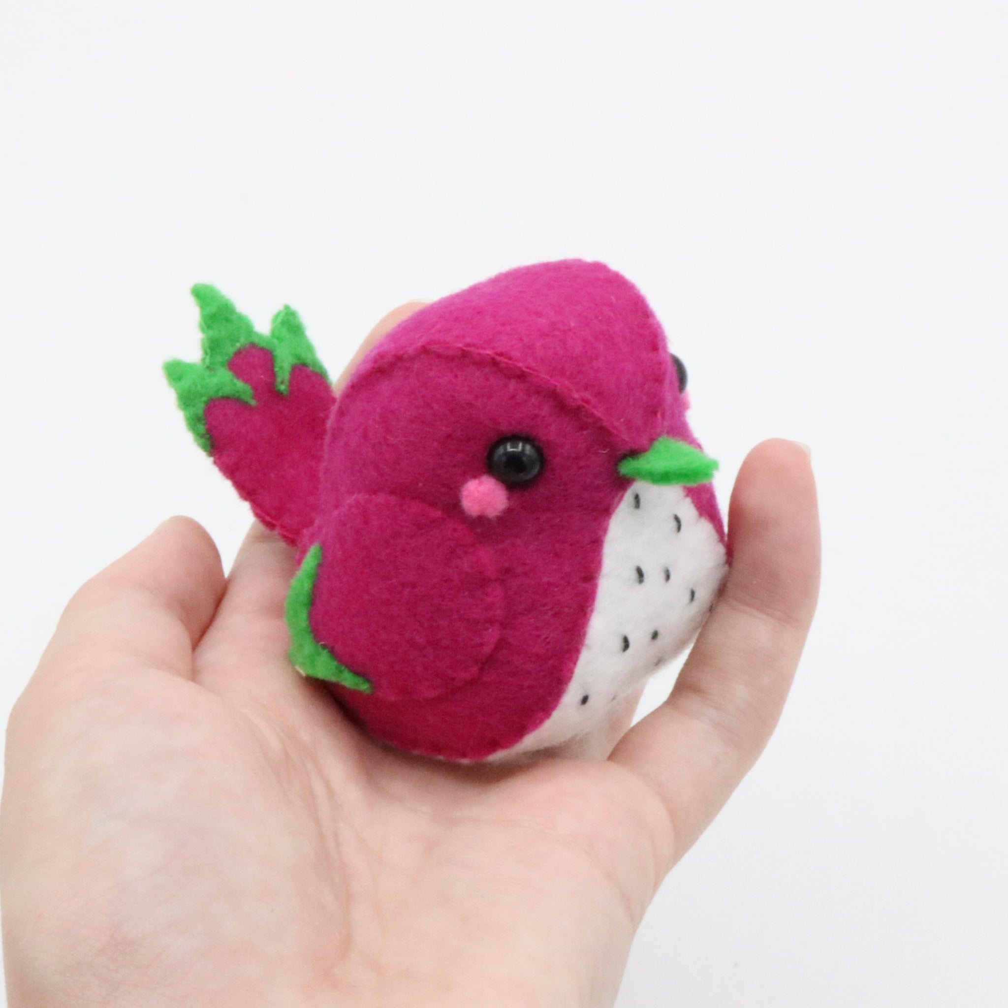 Felt Dragonfruit Bird Plush – ARplush