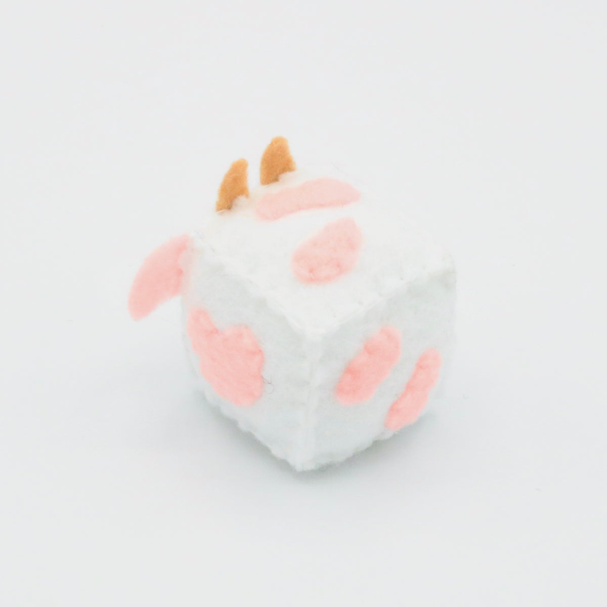 Felt Strawberry Cube Cow Plush Keychain – ARplush